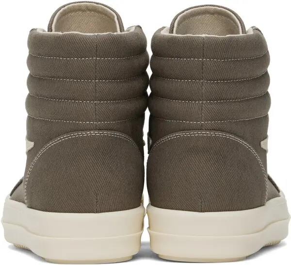 Rick Owens Porterville High Vintage Sneakers In 3411 Dust